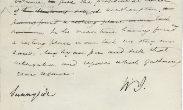 Washington Irving Signed Manuscript Book 4 | Raab