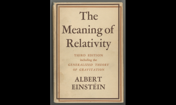 Albert Einstein Signed The Meaning of Relativity Book | Raab