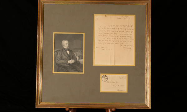 Henry Clay Signed Letter Bank United States Litigation | Raab