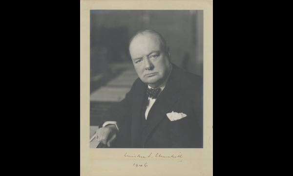 Winston Churchill Signed Photo Amidst the Blitz | Raab Collection