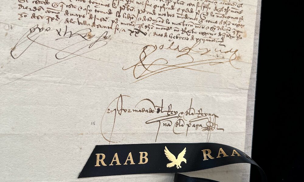 Ferdinand and Isabella Signed Document Columbus | Raab