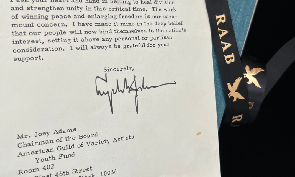 Lyndon Johnson Signed Letter Decision to Not Run Again | Raab